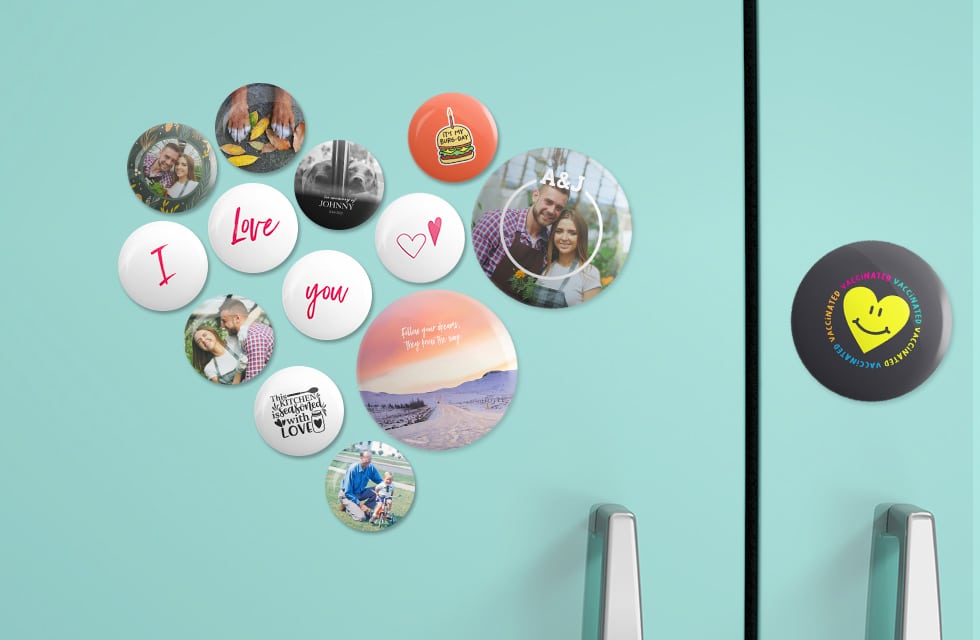 New For 2022: Custom Button Badge Magnet | Snapfish UK