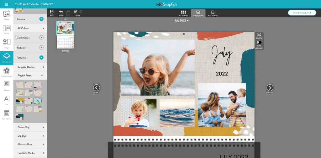 New features for photo calendars | Snapfish UK