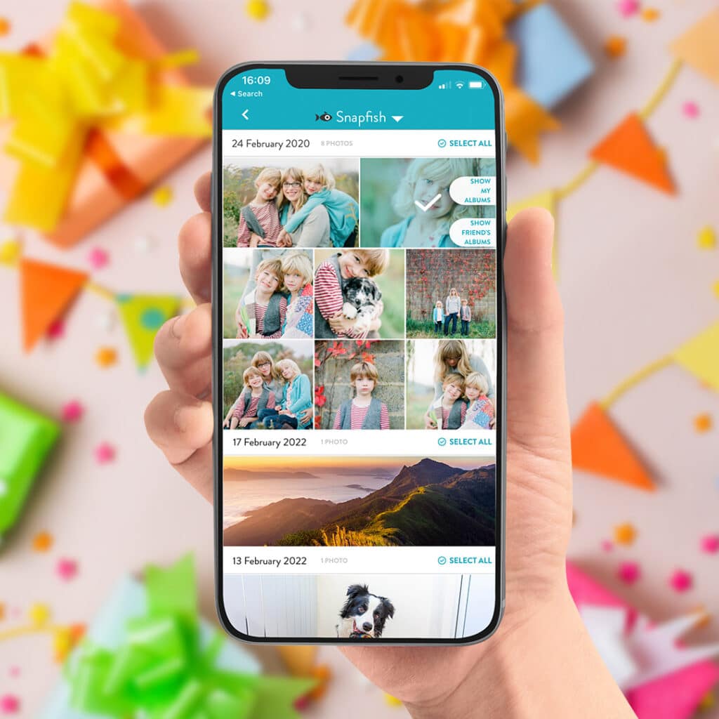 Personalise your party invitations on the app | Snapfish UK
