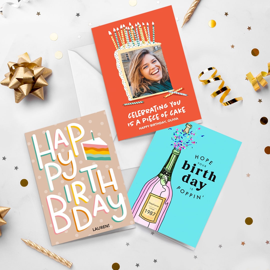 New Custom Foil Birthday Card Designs | Snapfish UK