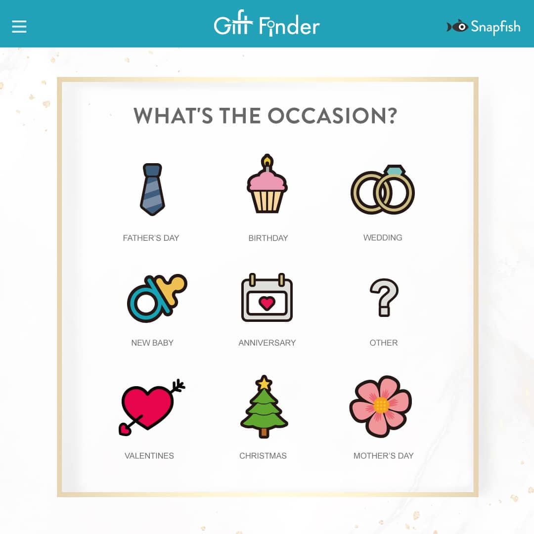 Snapfish GiftFinder - Great Gift Ideas for Everyone | Snapfish UK