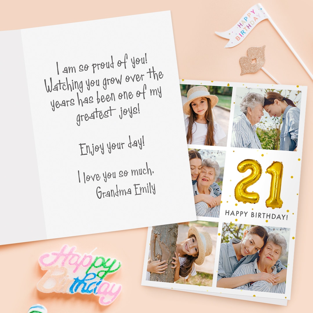 Write Great Coming of Age Birthday Card Messages | Snapfish UK